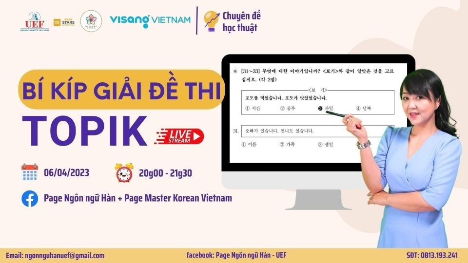 UEFers được bổ sung kiến thức và kỹ năng làm bài trước kỳ thi Topik 2023